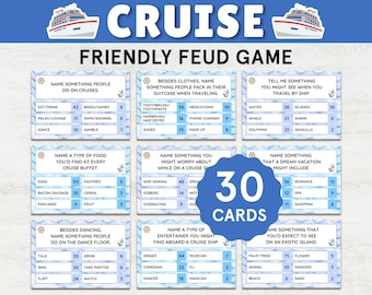 Cruise Friendly Feud Cruise Games Cruise Activities for Kids Cruise ...