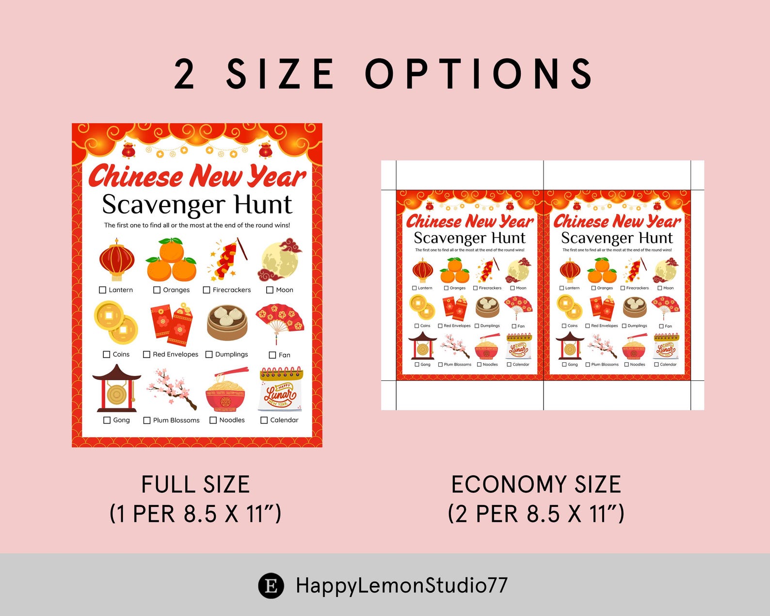 Chinese New Year Scavenger Hunt Chinese New Year Games for Kids Chinese ...