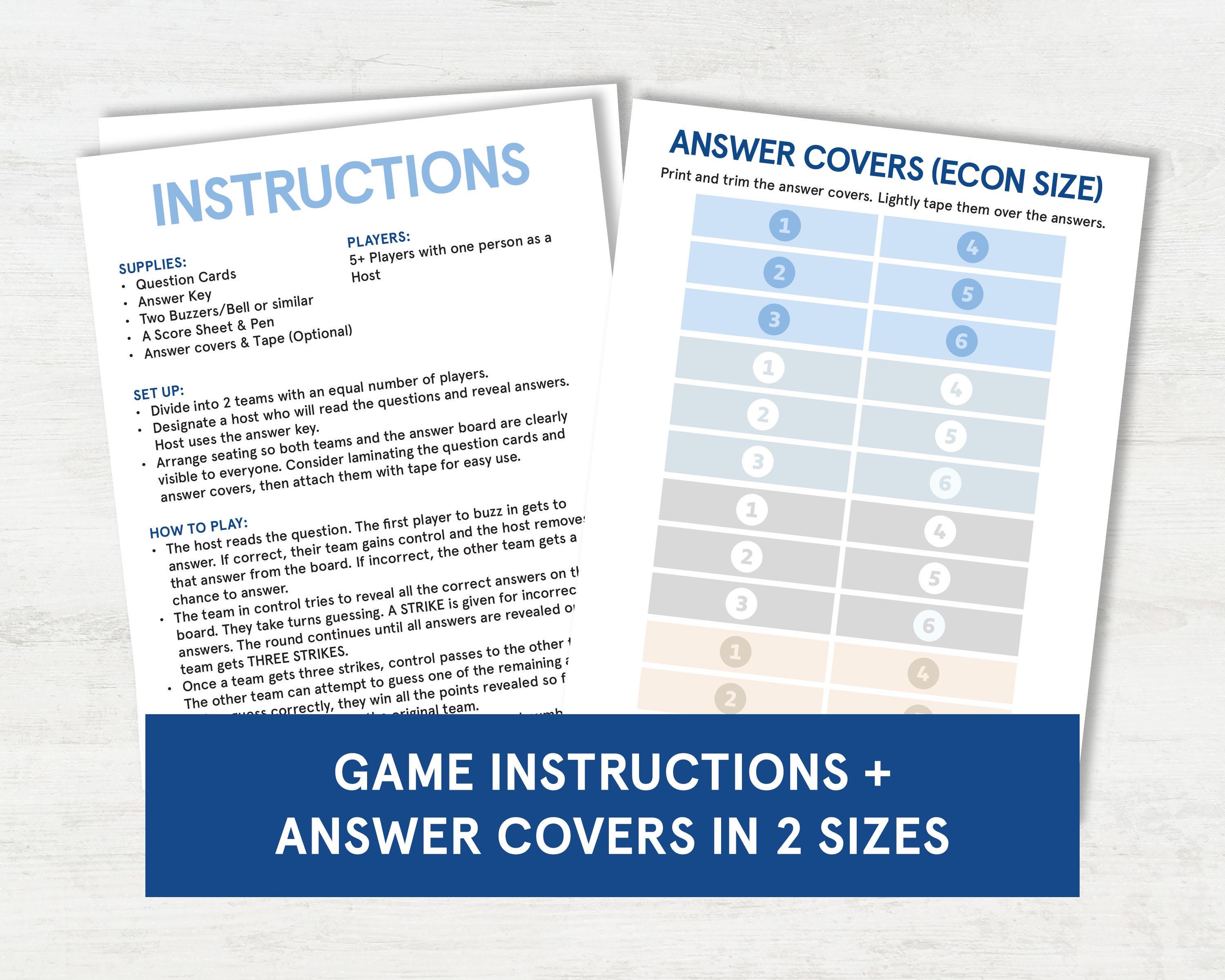 Office Friendly Feud Office Games Printable Office Family Feud Work ...