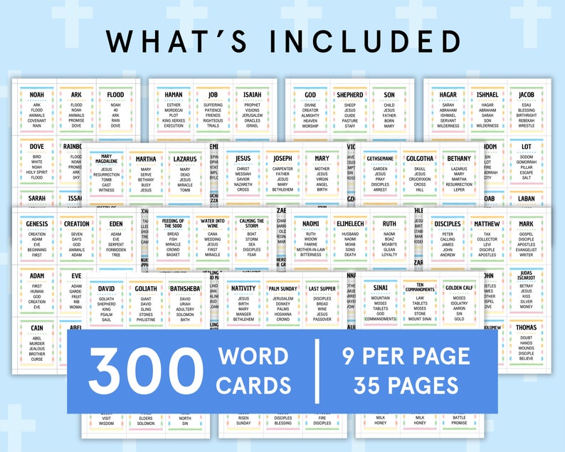 Bible Forbidden Words Game Bible Games for Adults Fun Youth Group Games Bible Study Games Sunday ...