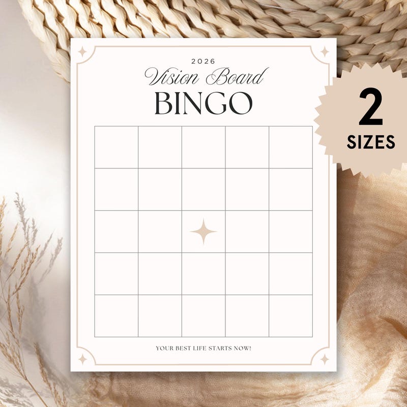2026 Bingo Card Kids - Etsy