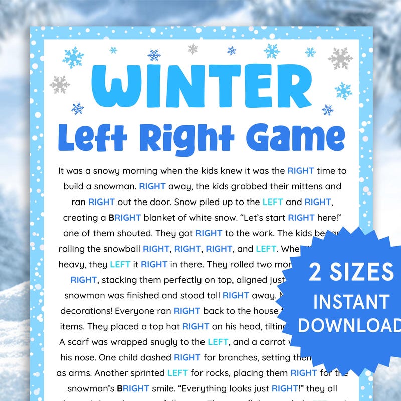 Snow Birthday Games - Etsy