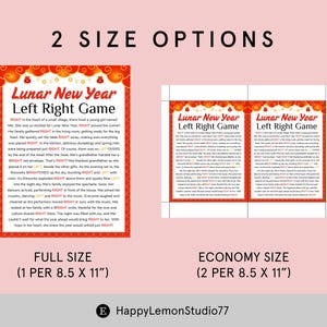 Lunar New Year Left Right Game Lunar New Year Games for Kids Activities ...