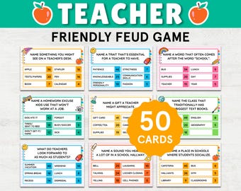 Teacher Friendly Feud Teacher Games School Games Teacher Party Games ...