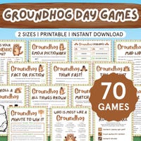 Groundhog Day Bingo, 12 Printable Groundhog Day Bingo Cards, Groundhog ...