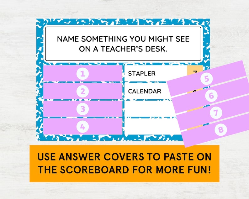 School Friendly Feud Classroom Family Feud Teacher Games School Games ...