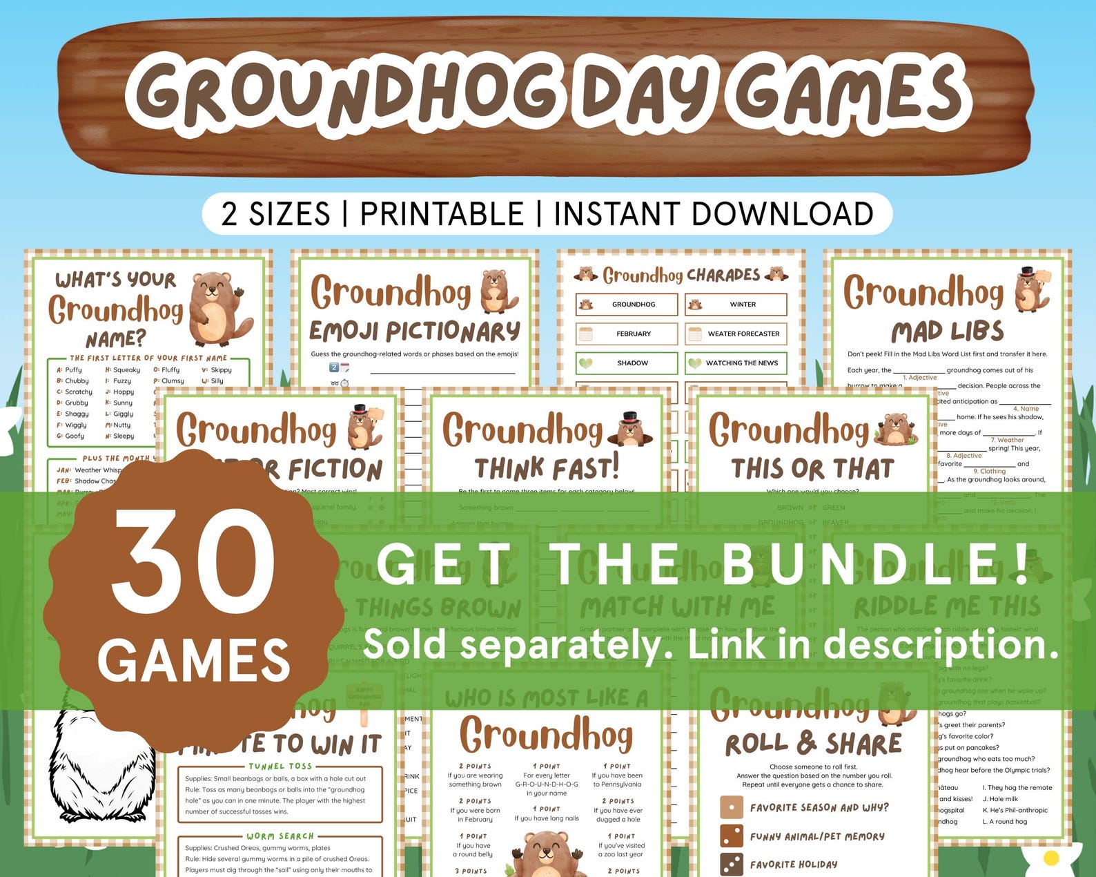 Groundhog Day Left Right Game Groundhog Day Games Kids Groundhog Day ...