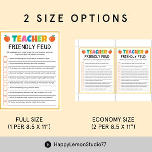 Teacher Friendly Feud Teacher Games School Games Teacher Party Games ...