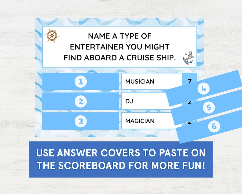 Cruise Friendly Feud Cruise Games Cruise Activities for Kids Cruise ...