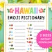 Hawaii Emoji Pictionary Hawaii Birthday Games Hawaii Theme Party Aloha ...