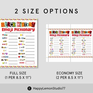 Black History Emoji Pictionary Black History Month Games for Kids Black ...