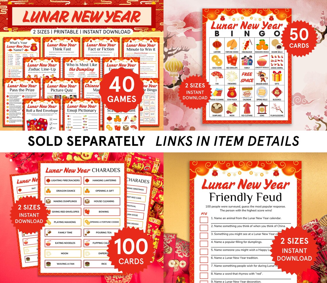 Lunar New Year Left Right Game Lunar New Year Games for Kids Activities ...