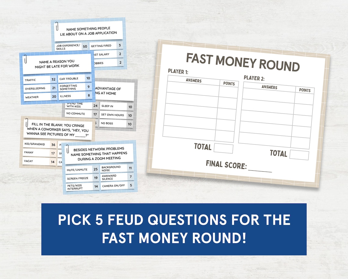 Office Friendly Feud Office Games Printable Office Family Feud Work ...