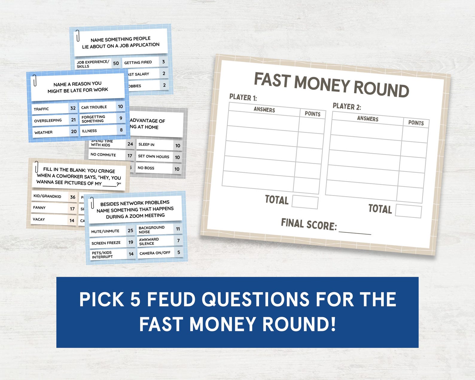 Office Friendly Feud Office Games Printable Office Family Feud Work ...