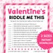 Valentines Riddle Me This Valentines Games for Kids Fun Valentine Day ...