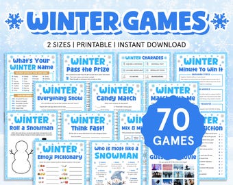 Winter Friendly Feud Winter Games for Kids Adults Winter Feud Winter ...