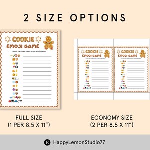 Christmas Emoji Pictionary Games Gingerbread Games Cookie Party ...