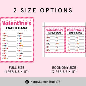 Valentines Emoji Pictionary Valentines Games for Kids Adults Valentine ...