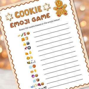 Christmas Emoji Pictionary Games Gingerbread Games Cookie Party ...