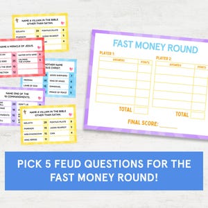 Bible Friendly Feud Bible Games Printables Church Games for Youth Group ...