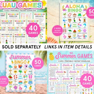 Hawaii Emoji Pictionary Hawaii Birthday Games Hawaii Theme Party Aloha ...
