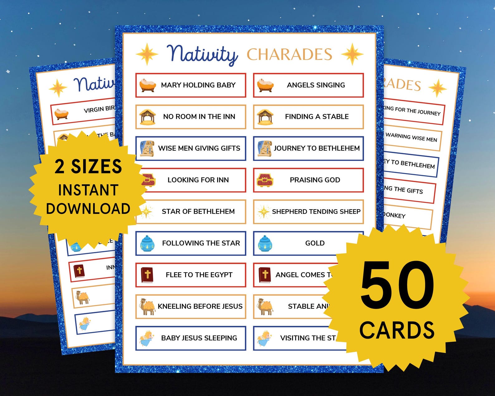 Christmas Bible Games Bundle Bible Christmas Games for Kids Bible ...