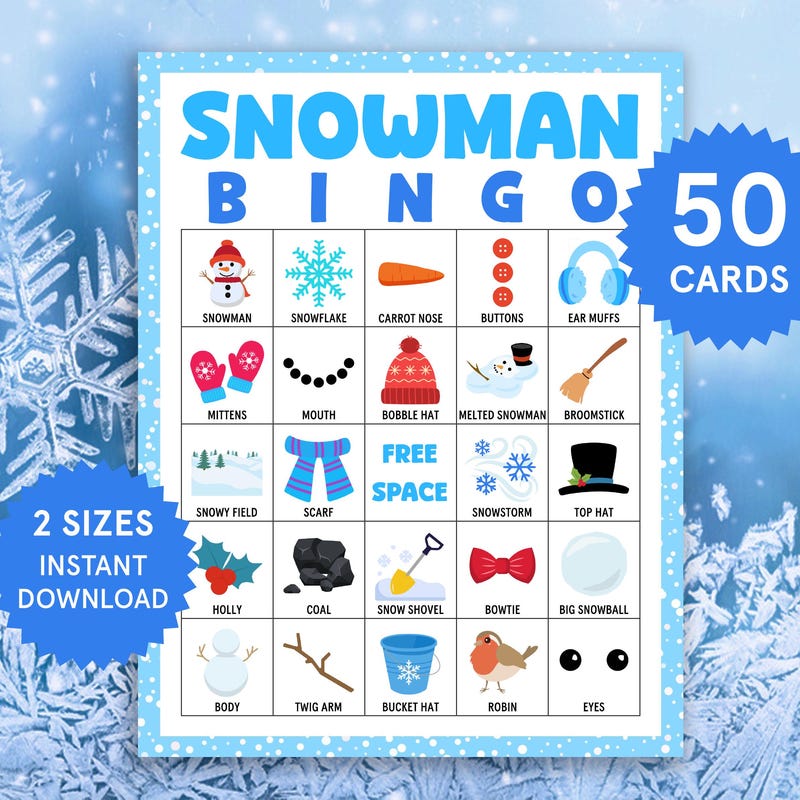 Winter Activities Cards - Etsy