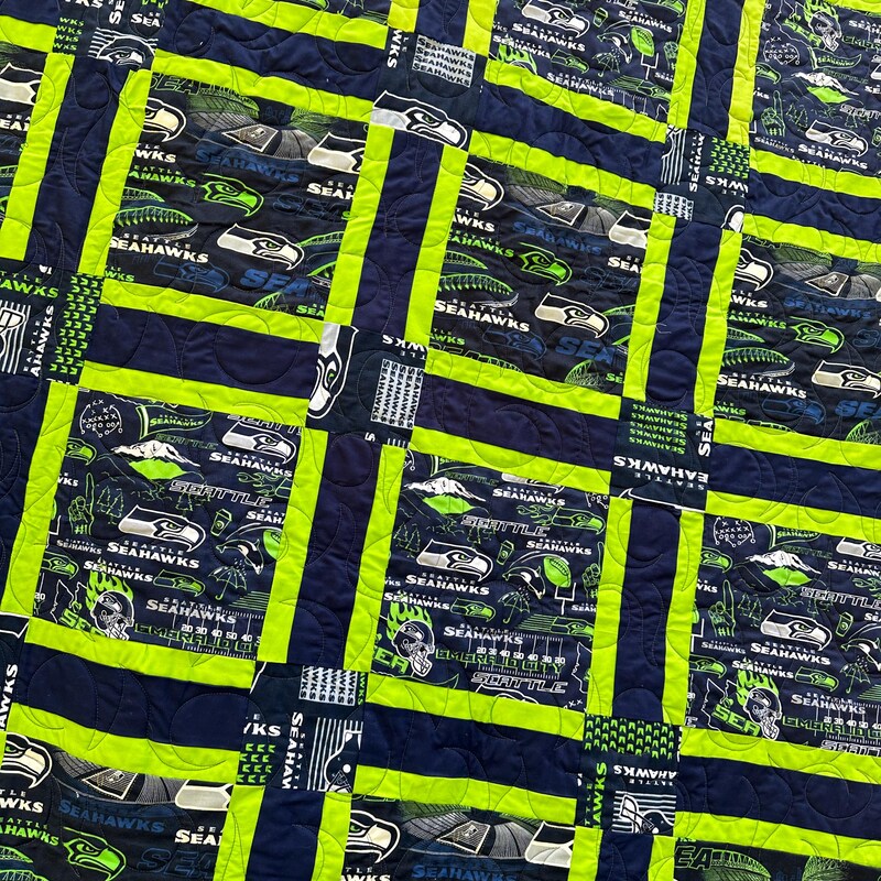 Seahawks Quilt - Etsy