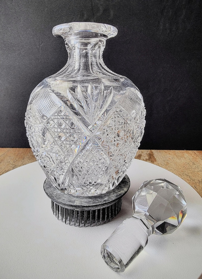 A Handsome and Stylish ABP American Hobstar Decanter - Etsy