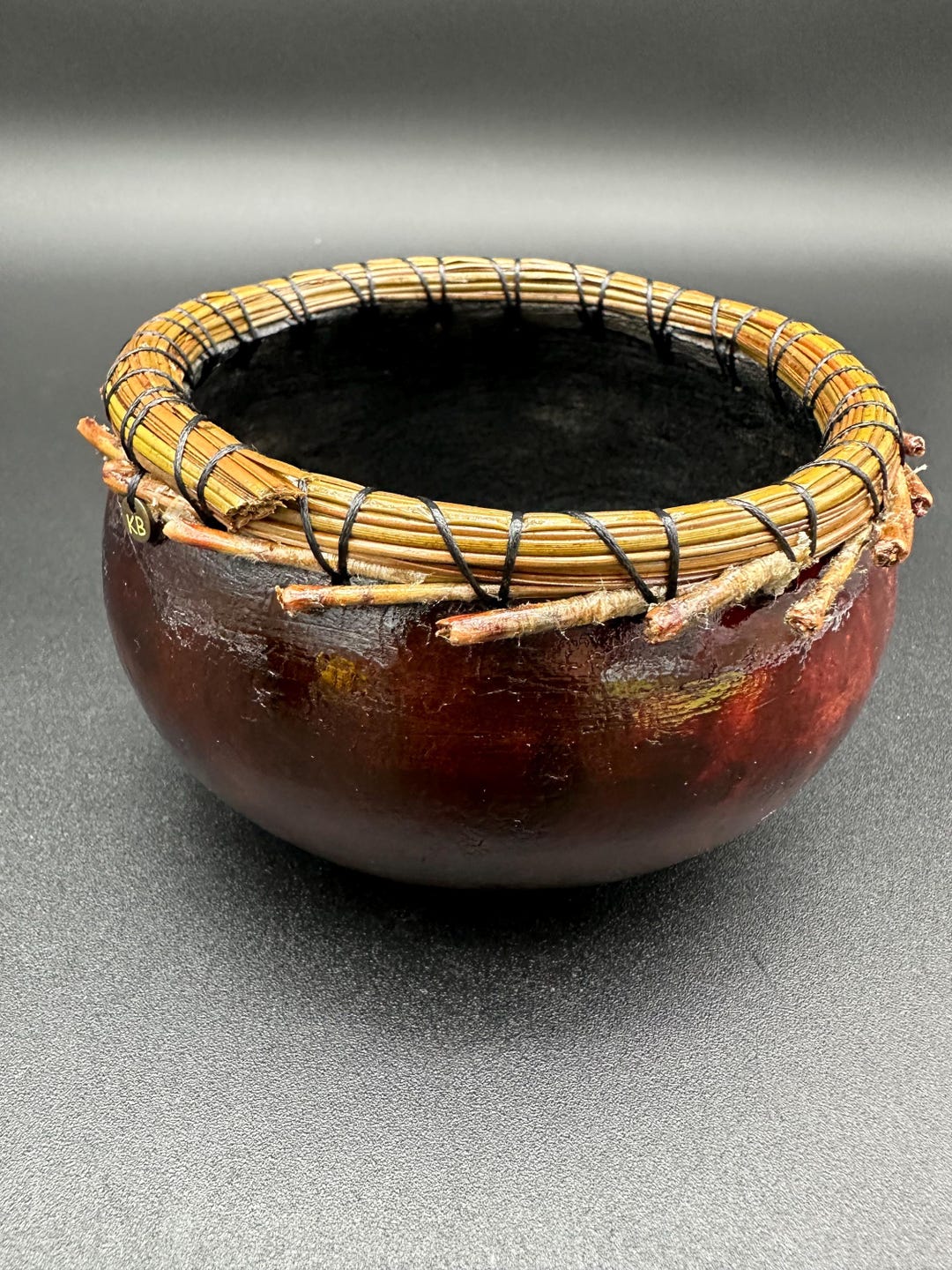 Gourd Art Single Sheath Dark Handmade Natural Southwest Gift Unique Art ...