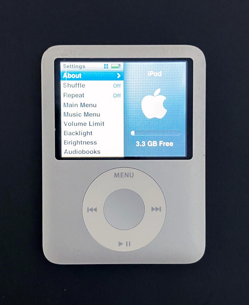 Apple Ipod Nano_ 4gb _ 3rd Generation _ Silver _ Mp3 Player _ Exc ...
