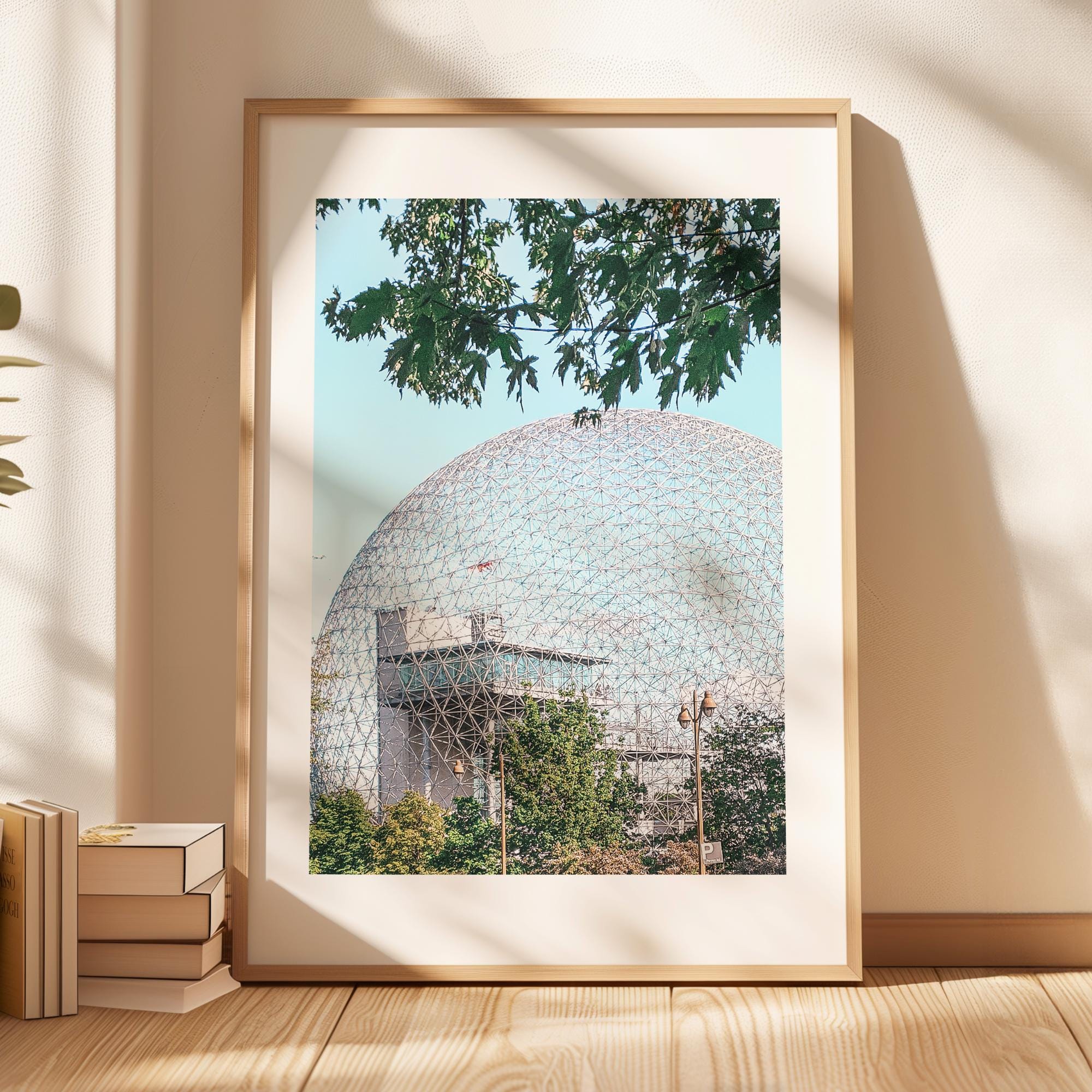 Montreal Biosphere Print: Retro Travel Photography Wall Art - Etsy