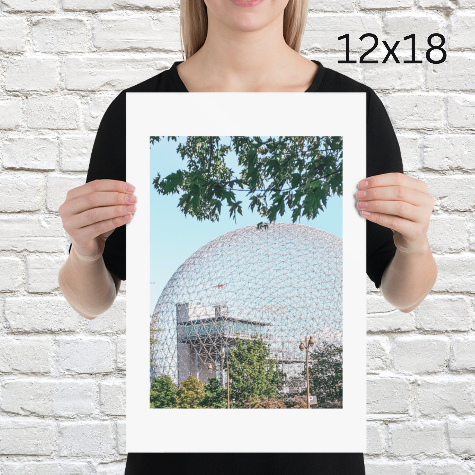 Montreal Biosphere Print: Retro Travel Photography Wall Art - Etsy