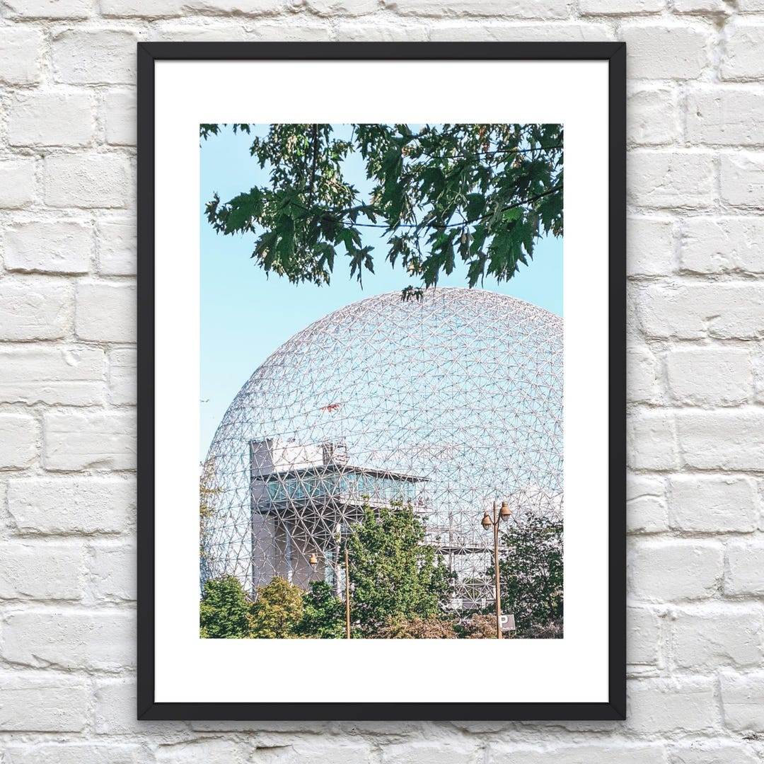 Montreal Biosphere Print - Montreal Poster - Vintage Color Retro ...
