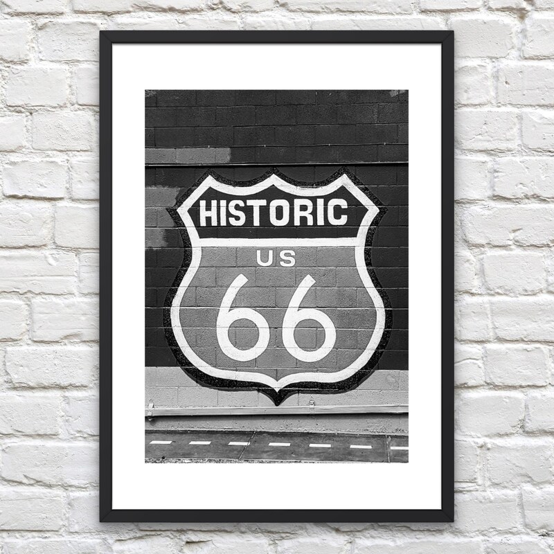Route 66 Wall Mural - Etsy