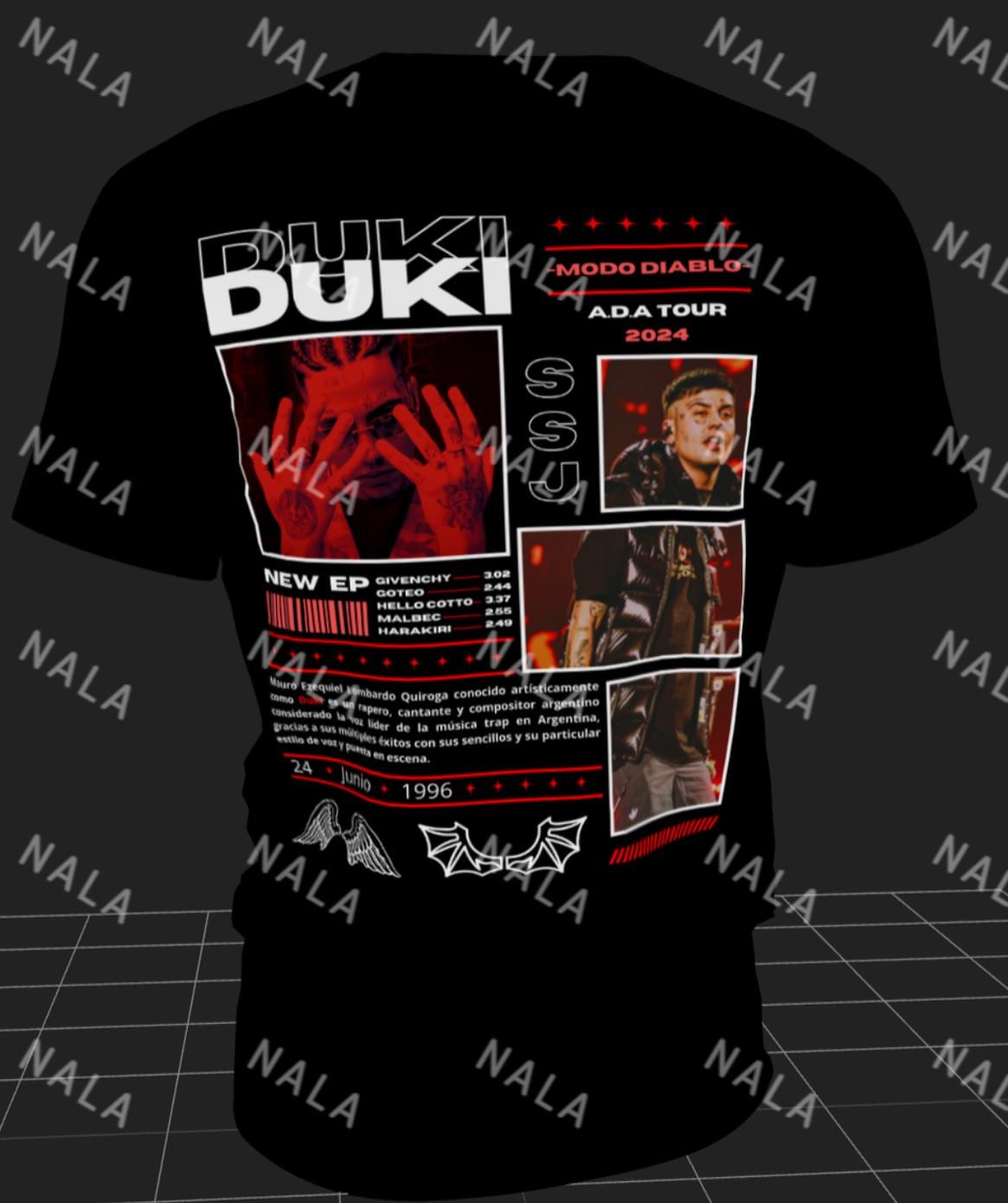 Diseño de camiseta DUKI PNG - Etsy México