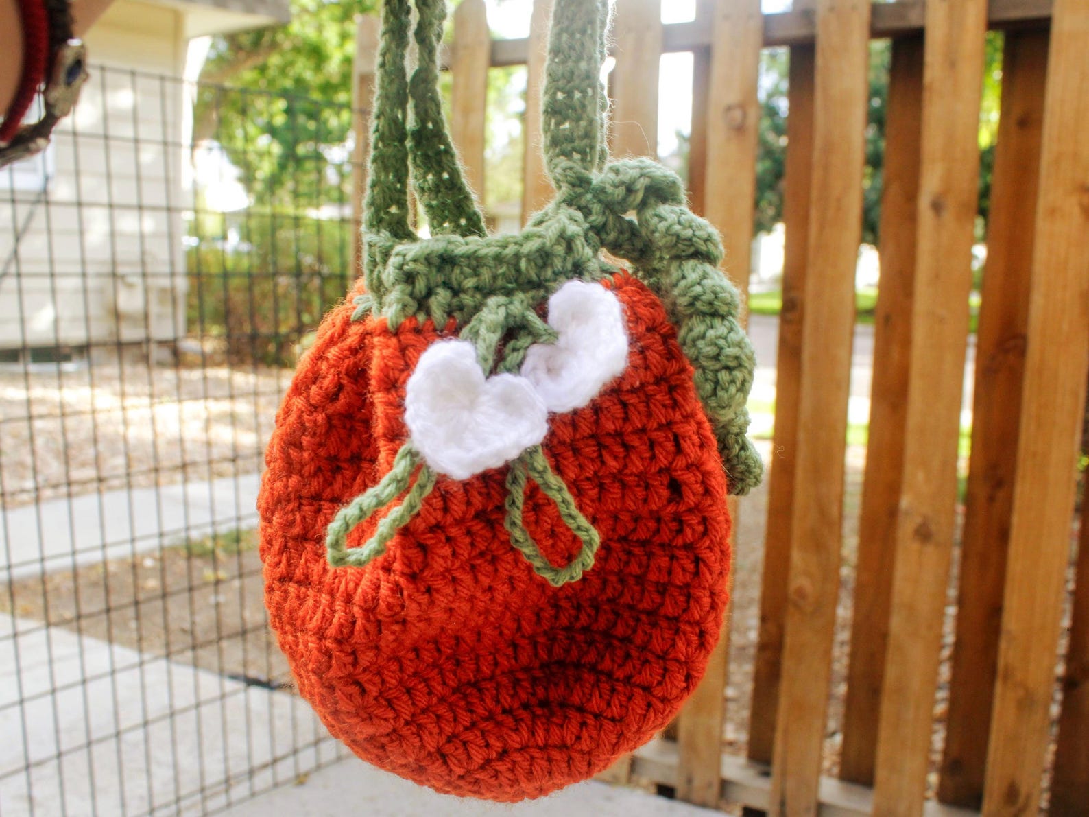 Crochet Pumpkin Purse: Handmade Fall Drawstring Bag - Etsy