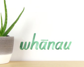 Whanau Maori New Zealand Handmade Wall Decal - Etsy
