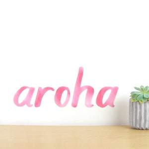 Aroha Wall Decal Small - Etsy