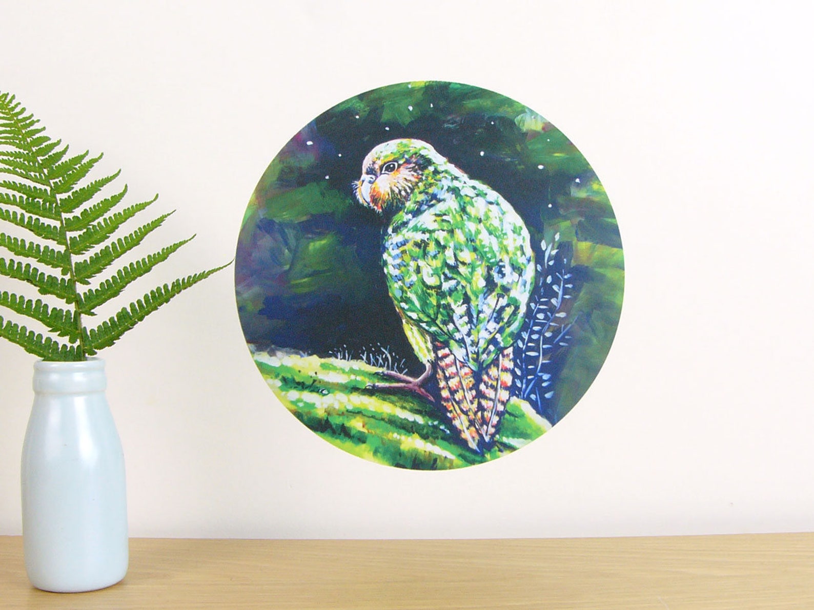 Kakapo Small Dot Wall Decal by Ira Mitchell - Etsy