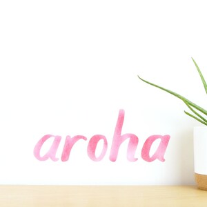 Aroha Wall Decal Small - Etsy