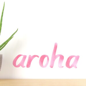 Aroha Wall Decal Small - Etsy