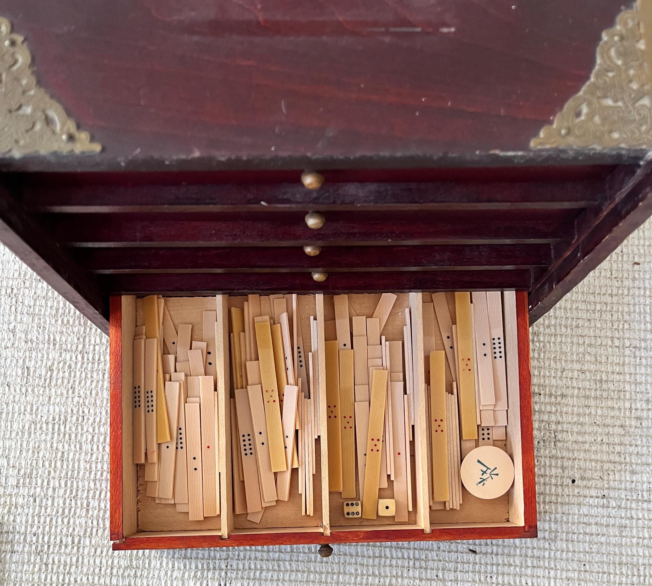 Antique Early 1920s Tile Mah Jong Set - Etsy