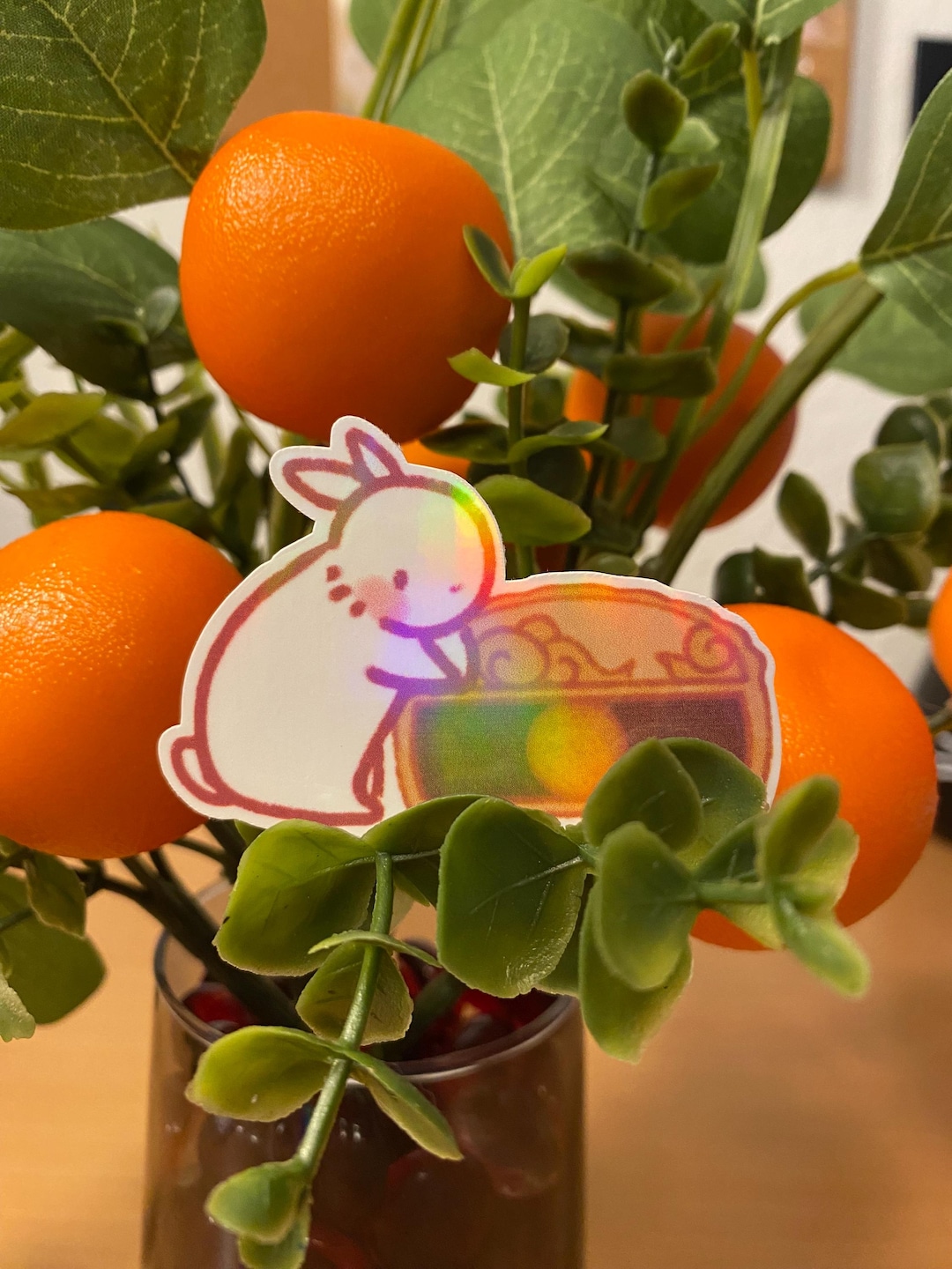 Mid-autumn Festival Mooncake Rabbit Die-cut Sticker Waterproof Vinyl ...