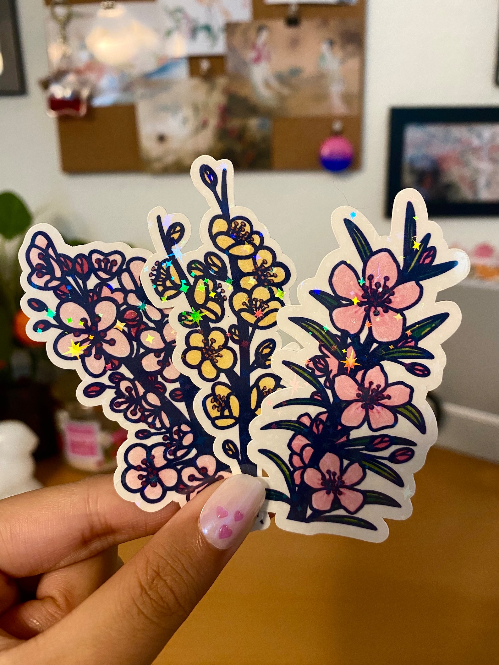 Chinese Birth Flower Stickers | Waterproof Vinyl Sticker, Decal, Laptop ...