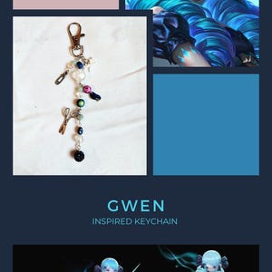 Keychain League of Legends Gwen Keychain Gwen League of Legends Key ...