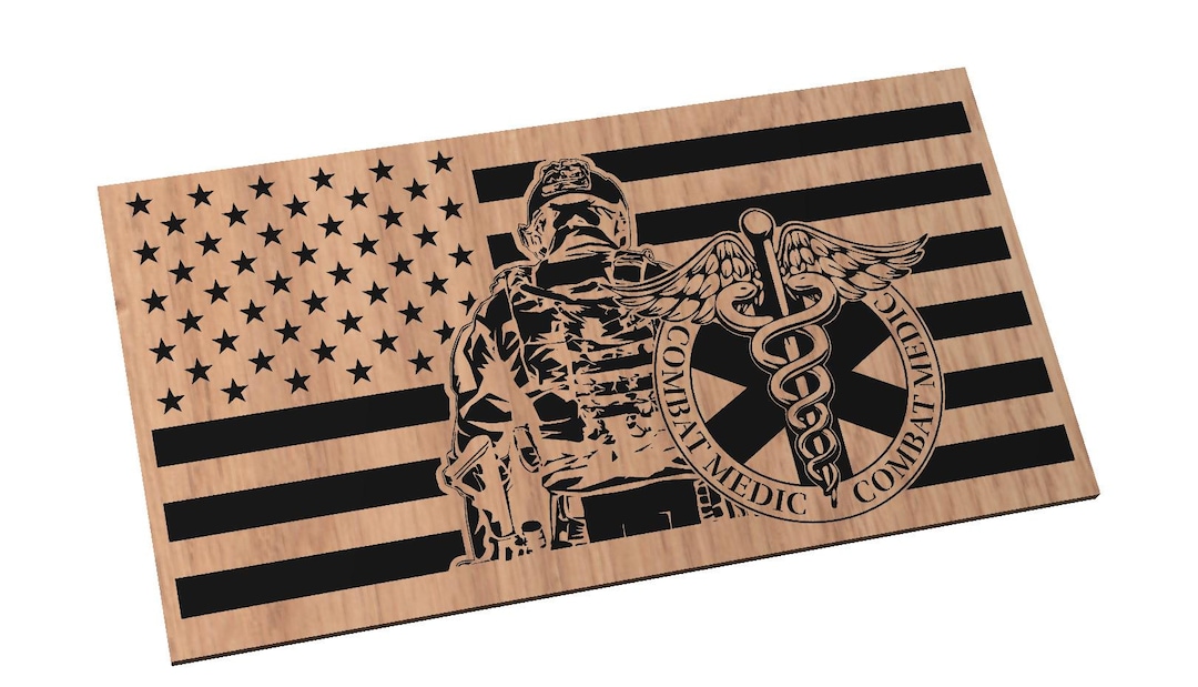 Wooden Combat Medic Soldier American Flag Sign USA - Etsy