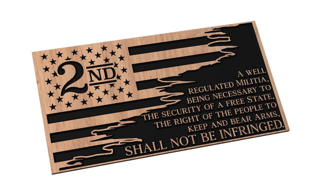Wooden 2nd Amendment American Flag Sign USA - Etsy