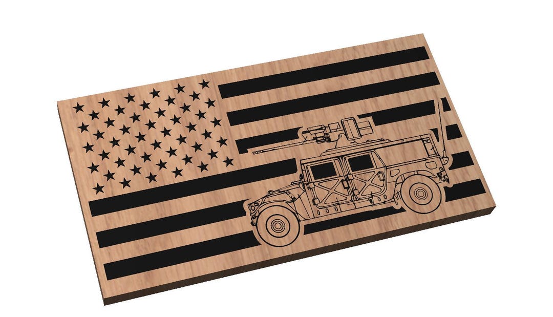 Wooden Humvee American Flag Sign USA - Etsy