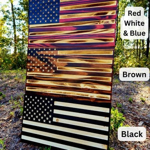 Wooden Bald Eagle Flag Sign USA - Etsy